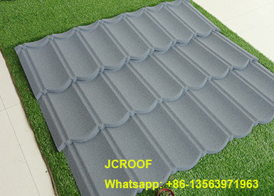 0.45mm / 0.5mm Stone Coated Steel Roof Tiles with 50 Years Warranty