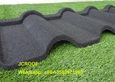 Colorful Stone Coated Steel Roof  Tiles Anti-Earthquake 0.42 mm Thickness
