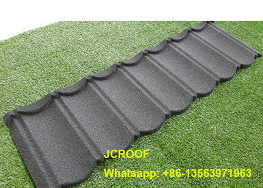 Black White Stone Coated Roof Tile 1170*420mm Size with South Korea Quality