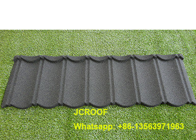 Black White Stone Coated Roof Tile 1170*420mm Size with South Korea Quality