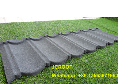 Black White Stone Coated Roof Tile 1170*420mm Size with South Korea Quality