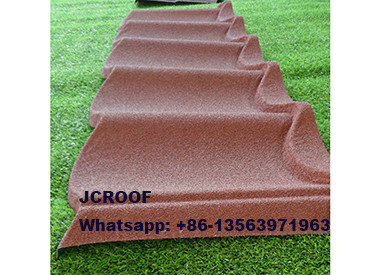1340mm 1170mm Black Stone Coated Steel Roof Tiles philippines with South Korea Quality