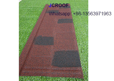 1340mm 1170mm Black Stone Coated Steel Roof Tiles philippines with South Korea Quality