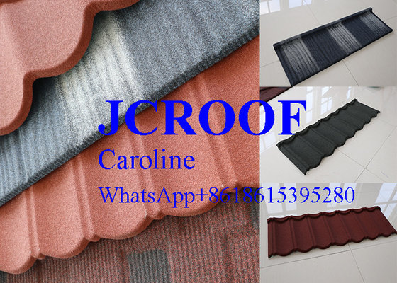 Stone Coated Metal Roof Tile steel roofing shingle Modern Classical Style
