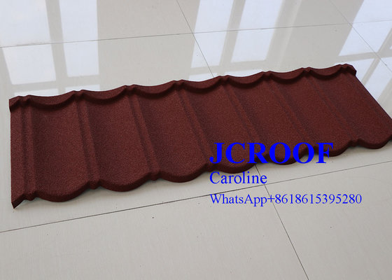 Stone Coated Metal Roof Tile steel roofing shingle Modern Classical Style