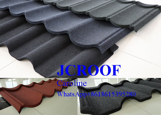 Durable  cooffe stone Corrugated Metal Roofing Sheets newzealand stone tile