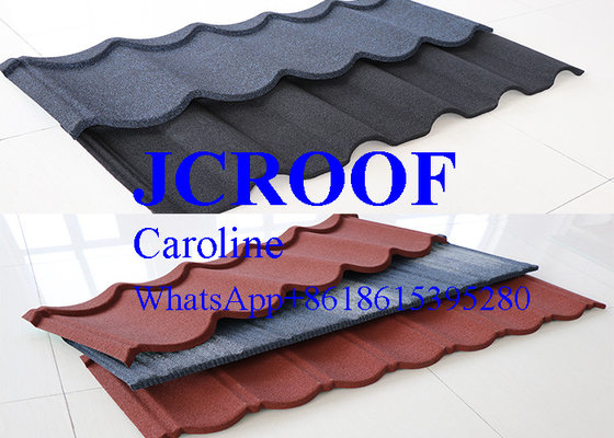 Precision Coffe Black Stone Corrugated Roofing Metal Sheets Matching Valley And Ridge