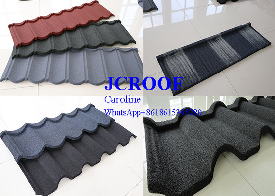 Mixed colors  brown black Corrugated Metal Roofing Sheets for vila roofing