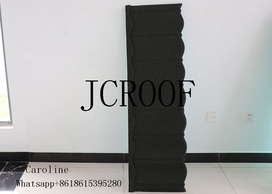 Wood Type Stone Coated Roofing Tiles Fire Resistance Shake Style 0.45mm Thickness