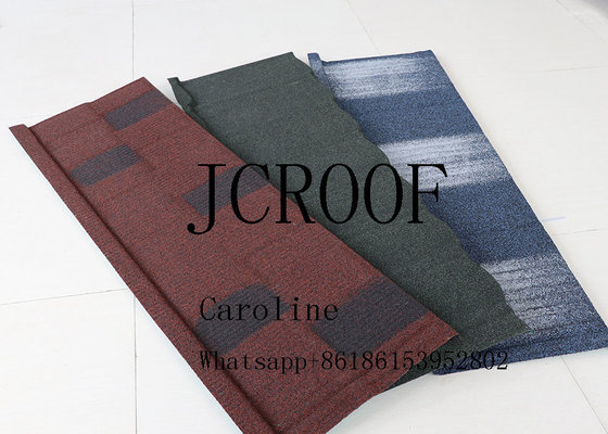 House Building Stone Coated Roofing Tiles Corrossion Resistance 1170x420mm