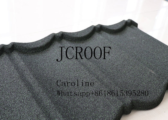 Heat Resistance Stone Coated Roofing Tiles 0.5mm Thickness 50 Years Guarantee