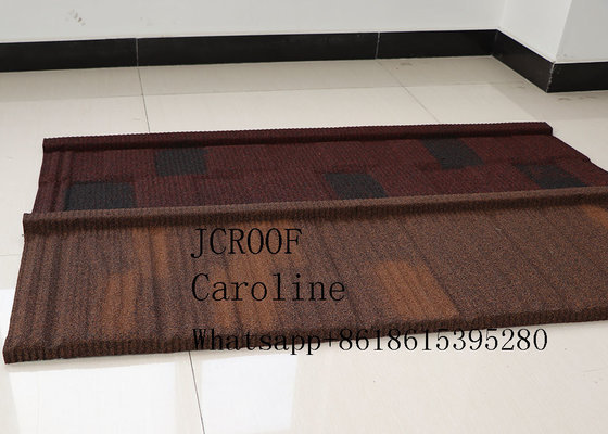 Anti Earthquake Stone Coated Roofing Tiles 0.45mm thickness For Terrace House