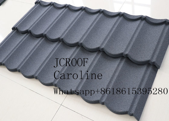 Anti Earthquake Stone Coated Roofing Tiles 0.45mm thickness For Terrace House