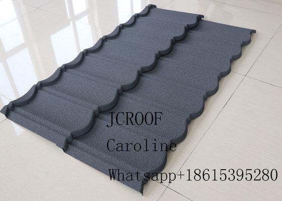 Anti Earthquake Stone Coated Roofing Tiles 0.45mm thickness For Terrace House