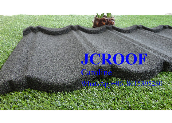 Antique Bond Type Stone Coated Roofing Tiles With 8 Accessories