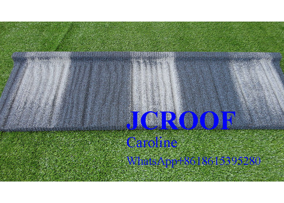 Wave Type Stone Coated Roofing Tiles Double Roman Type ISO9001 / SGS Certificate