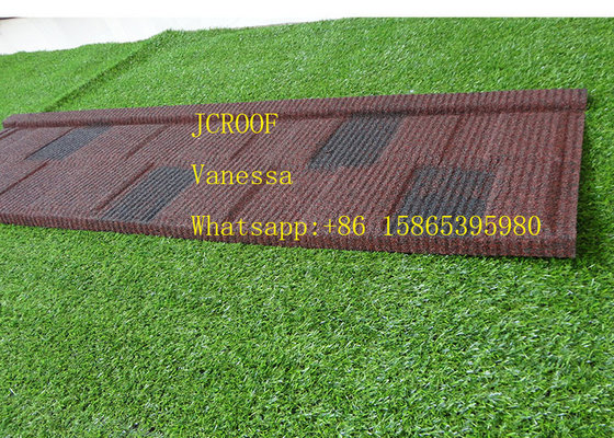 Size 1300*420mm Coated Metal Roofing Sheets ,Metal Roof Shingles PC / Soncap