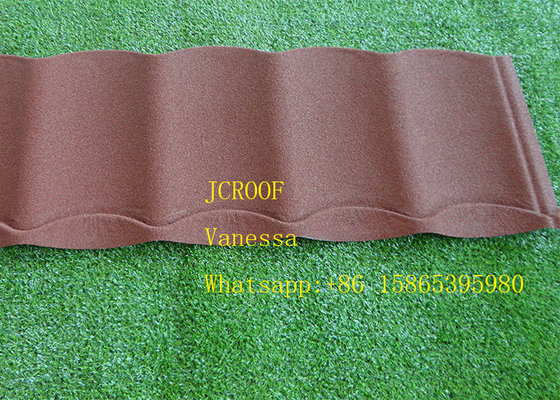 Size 1300*420mm Coated Metal Roofing Sheets ,Metal Roof Shingles PC / Soncap