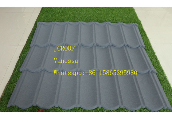 Wave Metal Roof Shingles Installed size 1290*370mm Forest Green Color