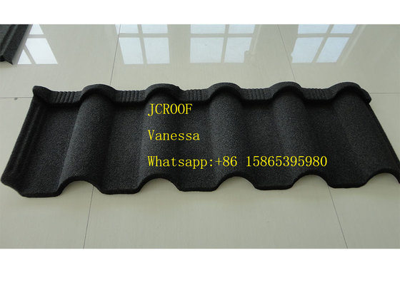 Steel Corrugated Roofing Sheets Installed size 1290*370mm Wine Red Wave Tile