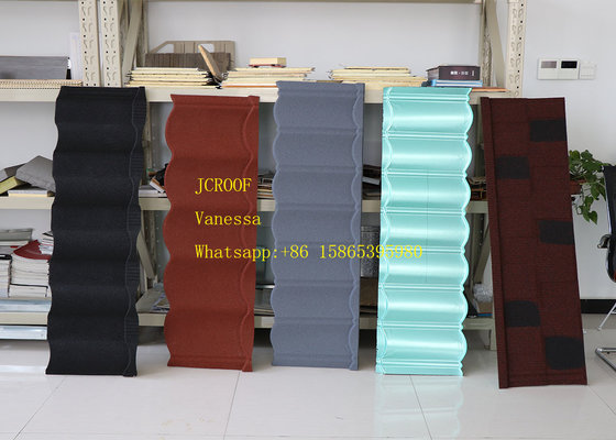 Tile size 1300*420mm Corrugated Steel Roofing Sheets Shingle Tile Type