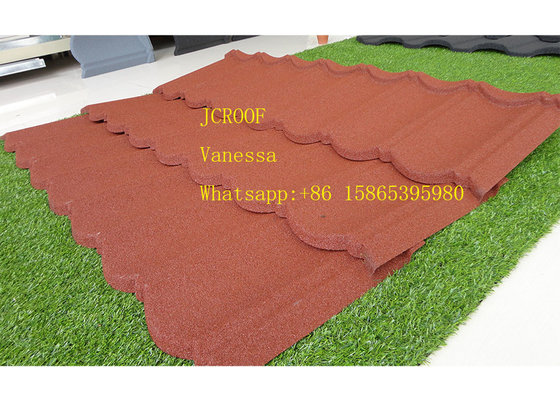 Tile size 1300*420mm Corrugated Steel Roofing Sheets Shingle Tile Type