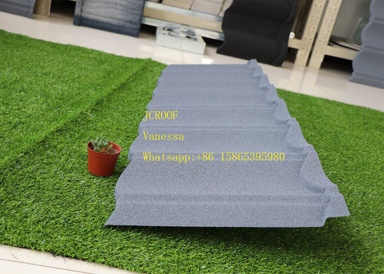Aluminum Zinc Stone Coated Metal Roofing Tile In Red Black Green Brown