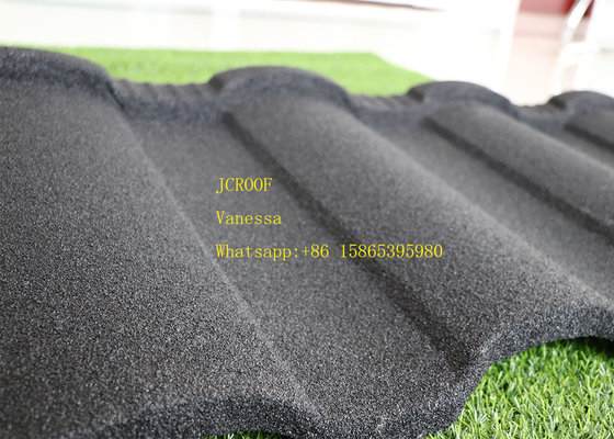 Corrugated Steel Roofing Sheets Installed size 1290*370mm Thickness Smoky Gray Color