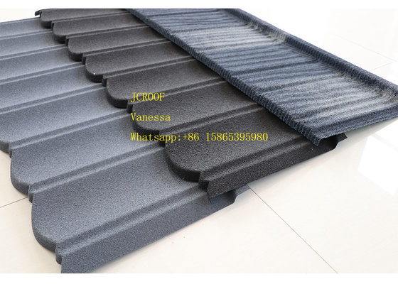 Stone Coated Metal Roof Tile / Metal Roofing Shingles Building Material ISO9001