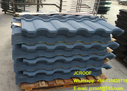 Red Classic Tile Corrugated Metal Roofing Sheets For Uganda , Galvanized Zinc Steel Plate