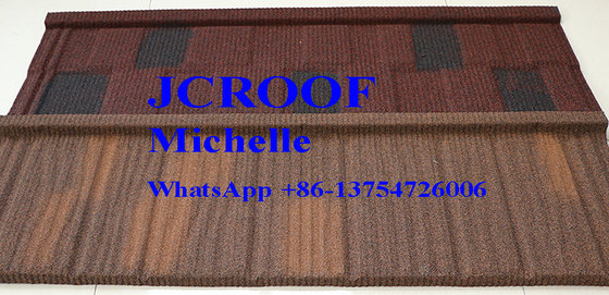 Steel Roofing Tiles With Stone Coated Of Building Material Customized Color