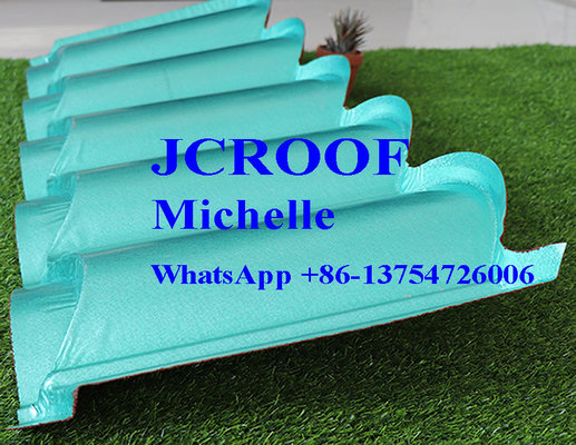 Classical Model Design Colorful Stone Coated Metal Roofing Tiles 0.38mm - 0.50mm