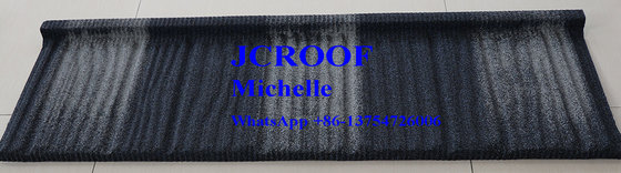 Stone Coated Roofing Sheet , Stone Coated Metal Shingles Customized Colour