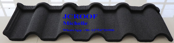 Stone Coated Roofing Sheet , Stone Coated Metal Shingles Customized Colour