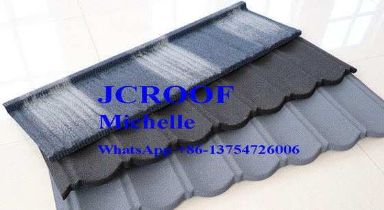 Lightweight Colorful stone coated Metal Roofing tiles 1340*420*0.4 mm