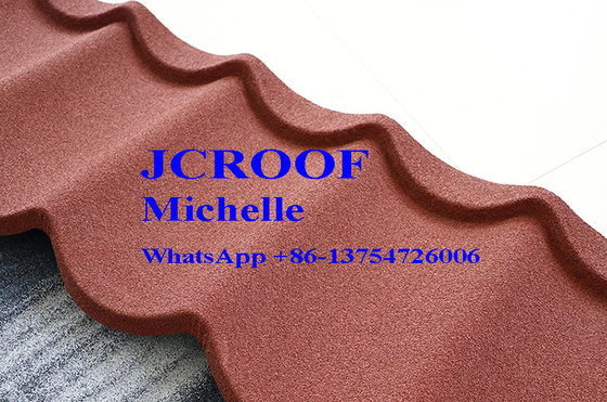 Lightweight Colorful stone coated Metal Roofing tiles 1340*420*0.4 mm