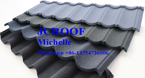 Lightweight Colorful stone coated Metal Roofing tiles 1340*420*0.4 mm