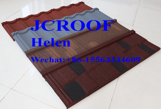 Customized Color Lightweight Metal Roof Tiles 0.4mm / 0.45mm / 0.5mm