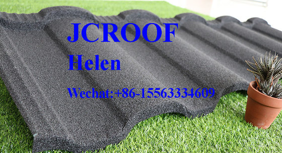 Rainbow Stone Coated Steel Shingles Building Plate Tile Type 6kgs/sqm