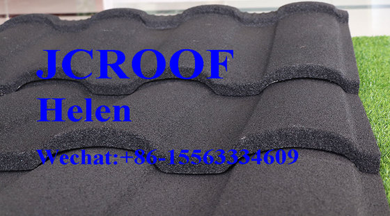 Rainbow Stone Coated Steel Shingles Building Plate Tile Type 6kgs/sqm