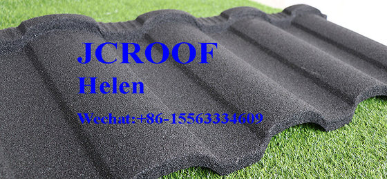 Rainbow Stone Coated Steel Shingles Building Plate Tile Type 6kgs/sqm