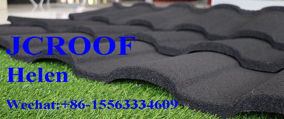 Rainbow Stone Coated Steel Shingles Building Plate Tile Type 6kgs/sqm
