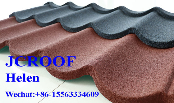 Wave Colorful Stone Coated Roofing Sheet 1340*420*0.4mm Good Durability And Long Life