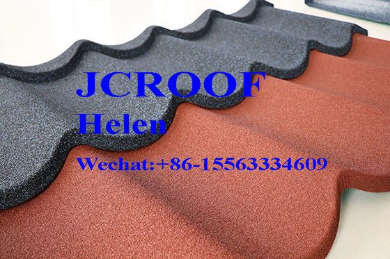 Wave Colorful Stone Coated Roofing Sheet 1340*420*0.4mm Good Durability And Long Life