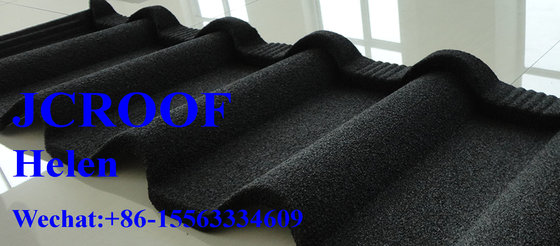 Colorful Stone Coated Steel Shingles Plain Roof Tiles Type Anti-earthquake