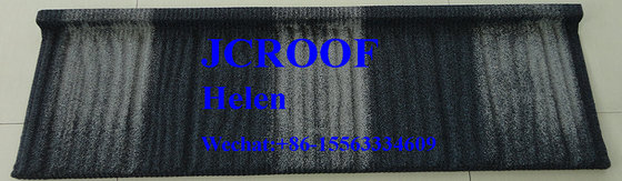 Building Material Stone Chip Coated Steel Roof Tiles 1340*420mm Colorful Sand