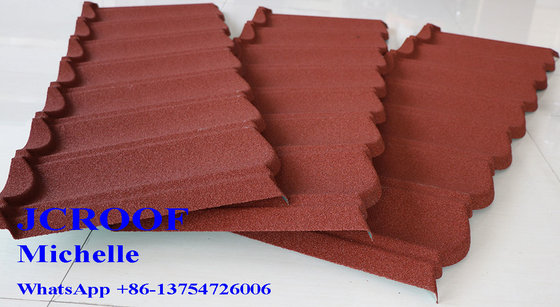 Colour Coated Steel Roofing Sheets , Alu-Zinc Steel Sheet  Villa Building Materials