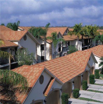 Water proof Stone Coated Steel Shingles , Corrugated Galvanised Steel Roofing Sheets