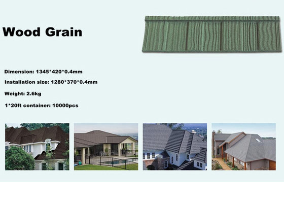 Colour Coated Steel Roofing Sheets Roman Tile For Villas / Townhouses