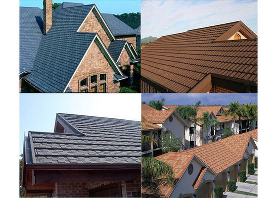 Metal Aluminum Step Tiles Roofing Sheet For House , Step Tiles Aluminium Roofing Sheet In Nigeria